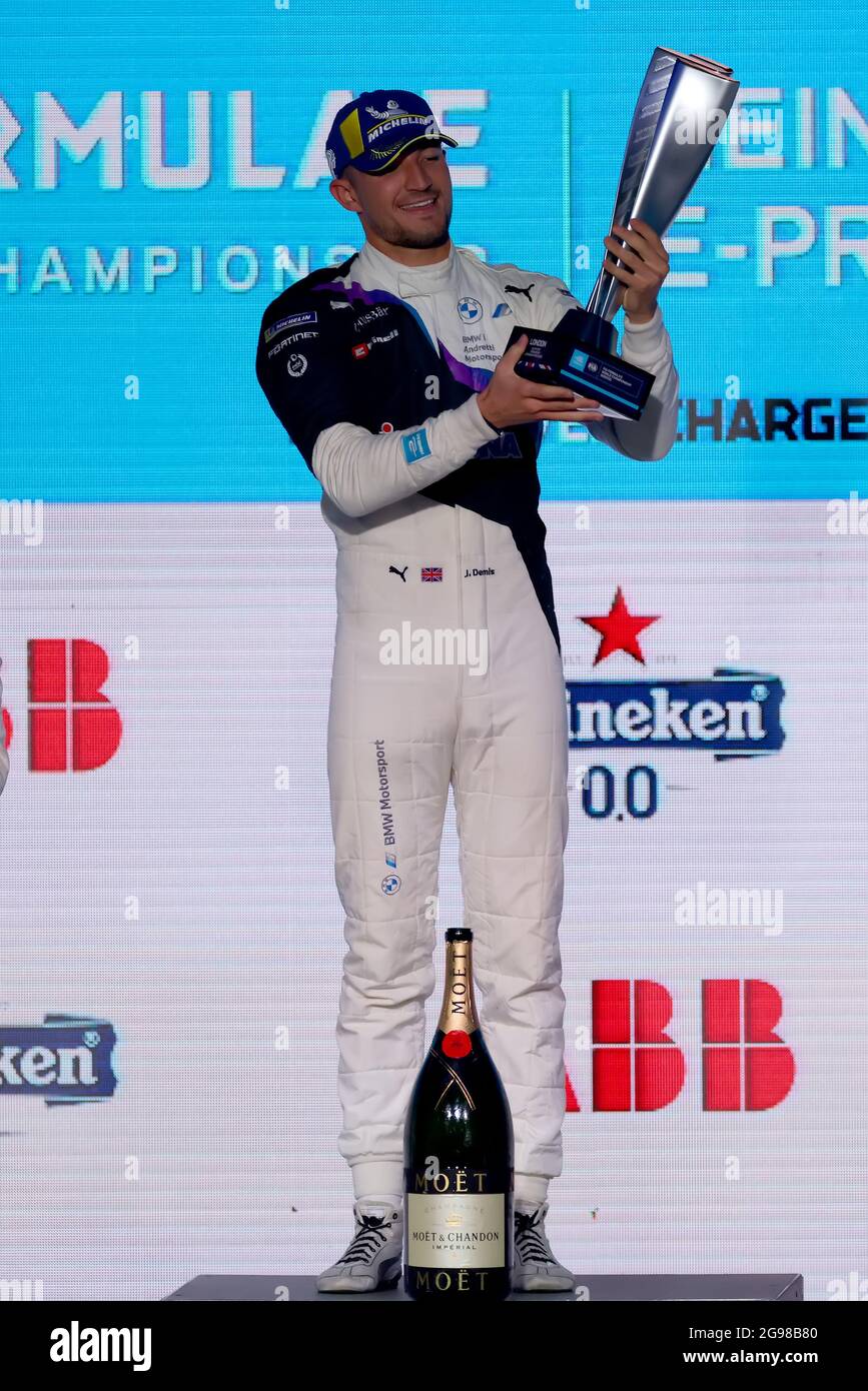 Excel Circuit, Docklands, London, UK. 24th July, 2021. Formula E London ...