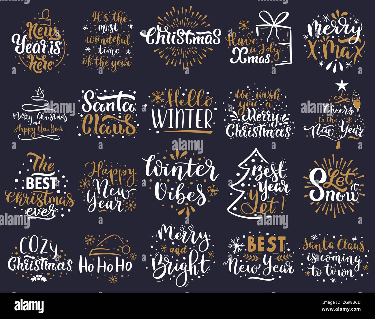 Set phrase happy new Stock Vector Images - Alamy