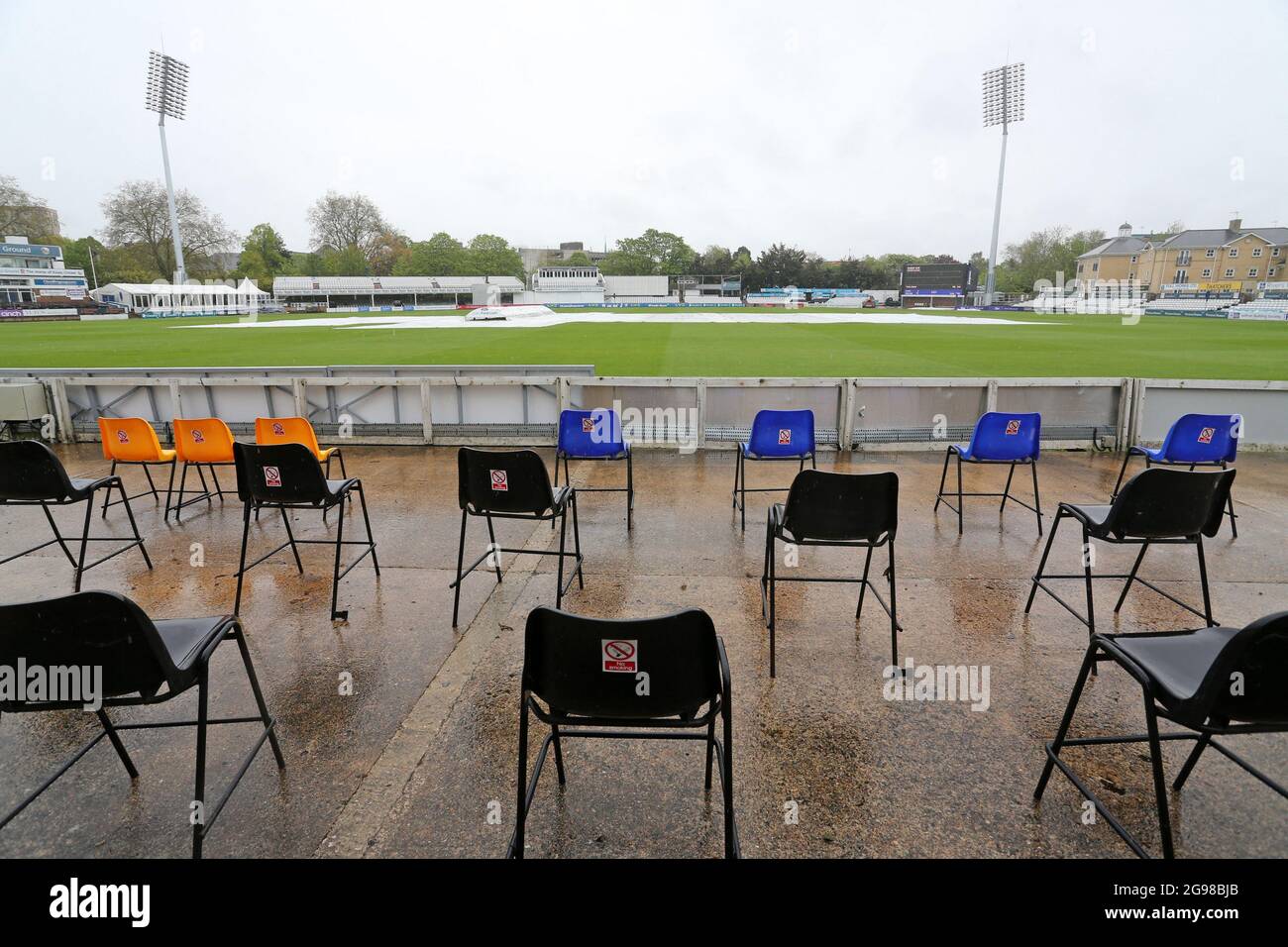 Socially distanced seating in place ahead of the return of spectators ...