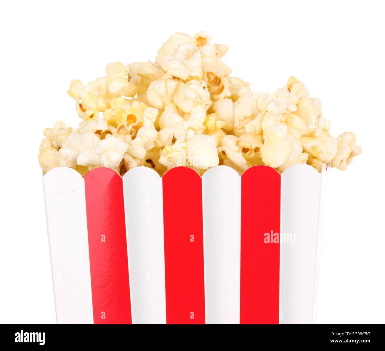 classic box of popcorn isolated on white Stock Photo - Alamy