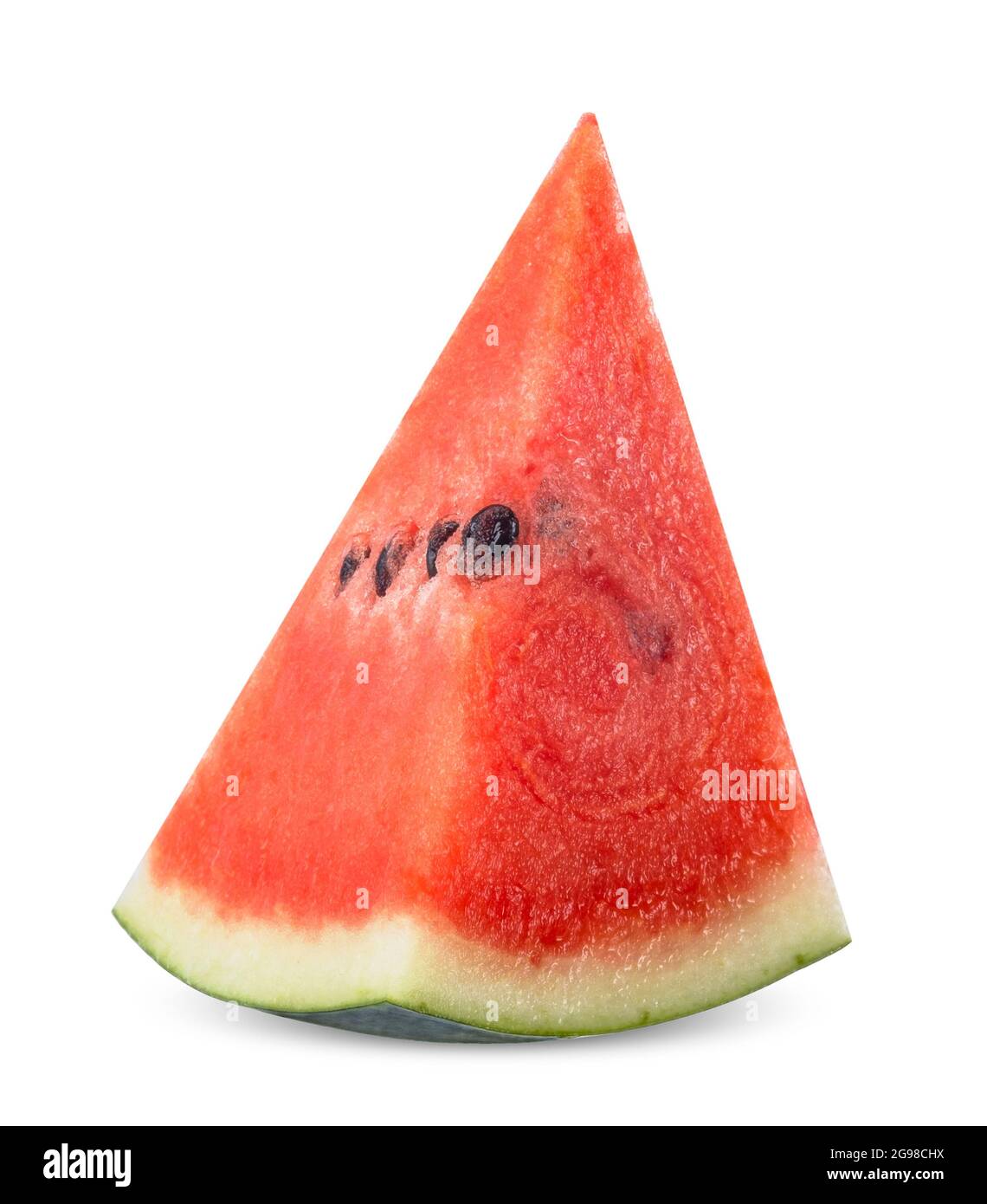 Slice triangle shape of watermelom isolated on white background ...