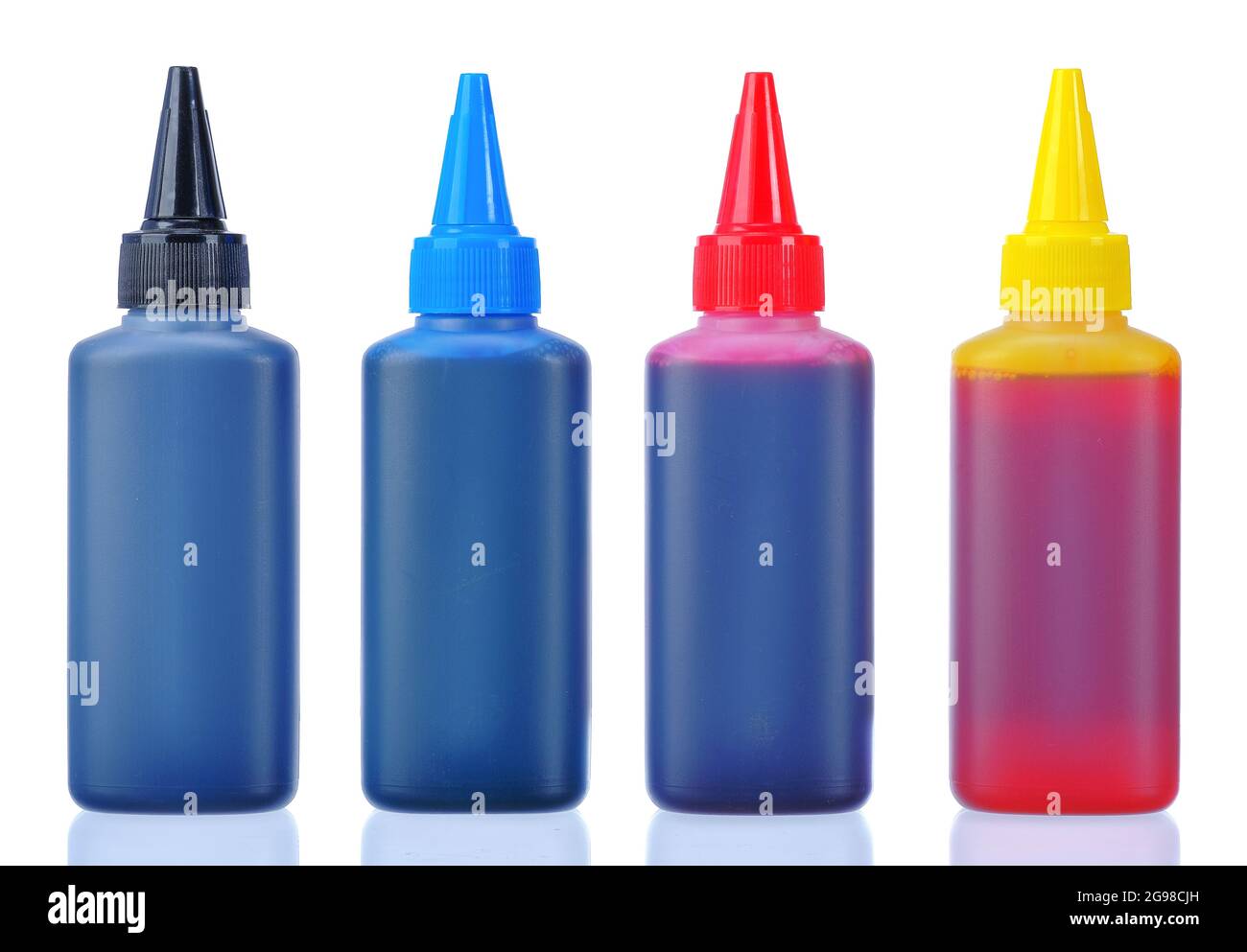 ink bottle for printer machine on isolated background Stock Photo - Alamy