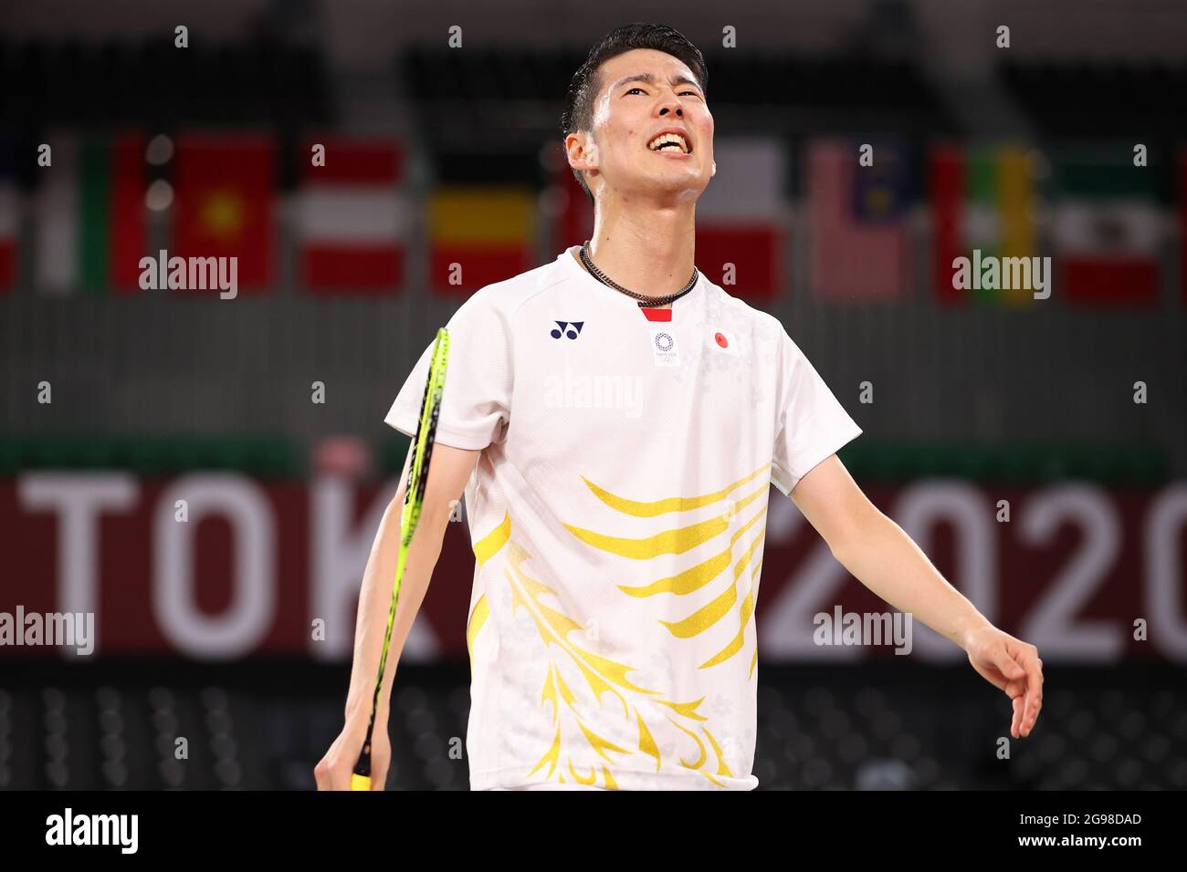 Tokyo, Japan. 25th July, 2021. Kanta Tsuneyama (JPN) Badminton : Men's ...