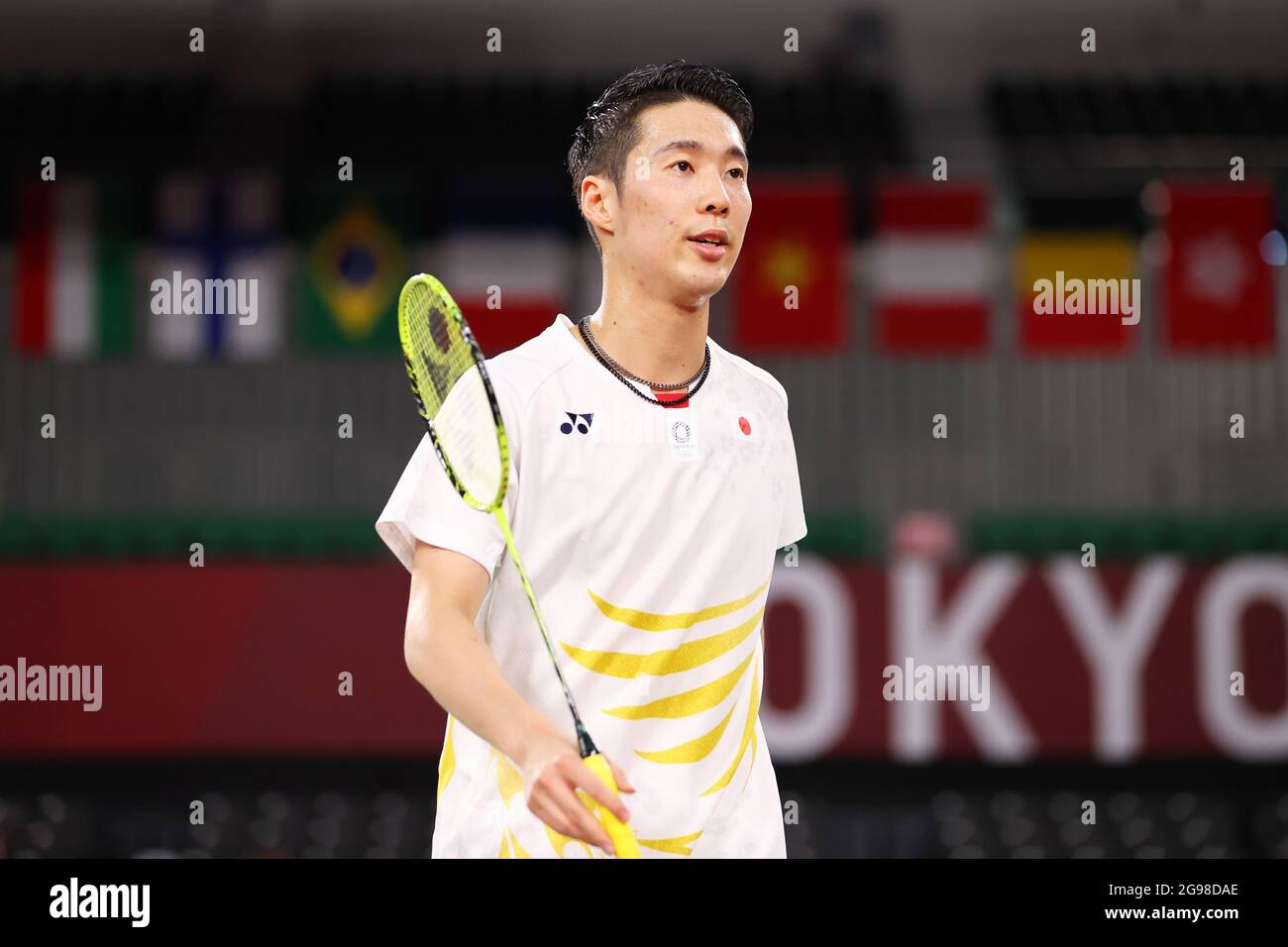 Tokyo, Japan. 25th July, 2021. Kanta Tsuneyama (JPN) Badminton : Men's ...