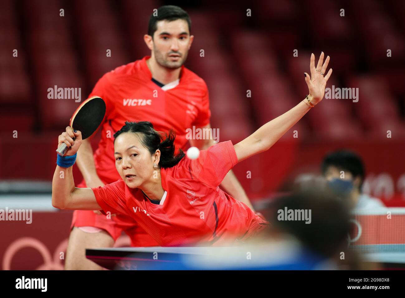 Tokyo, Japan. 25th July, 2021. Emmanuel Lebesson/Yuan Jianan (front) of ...