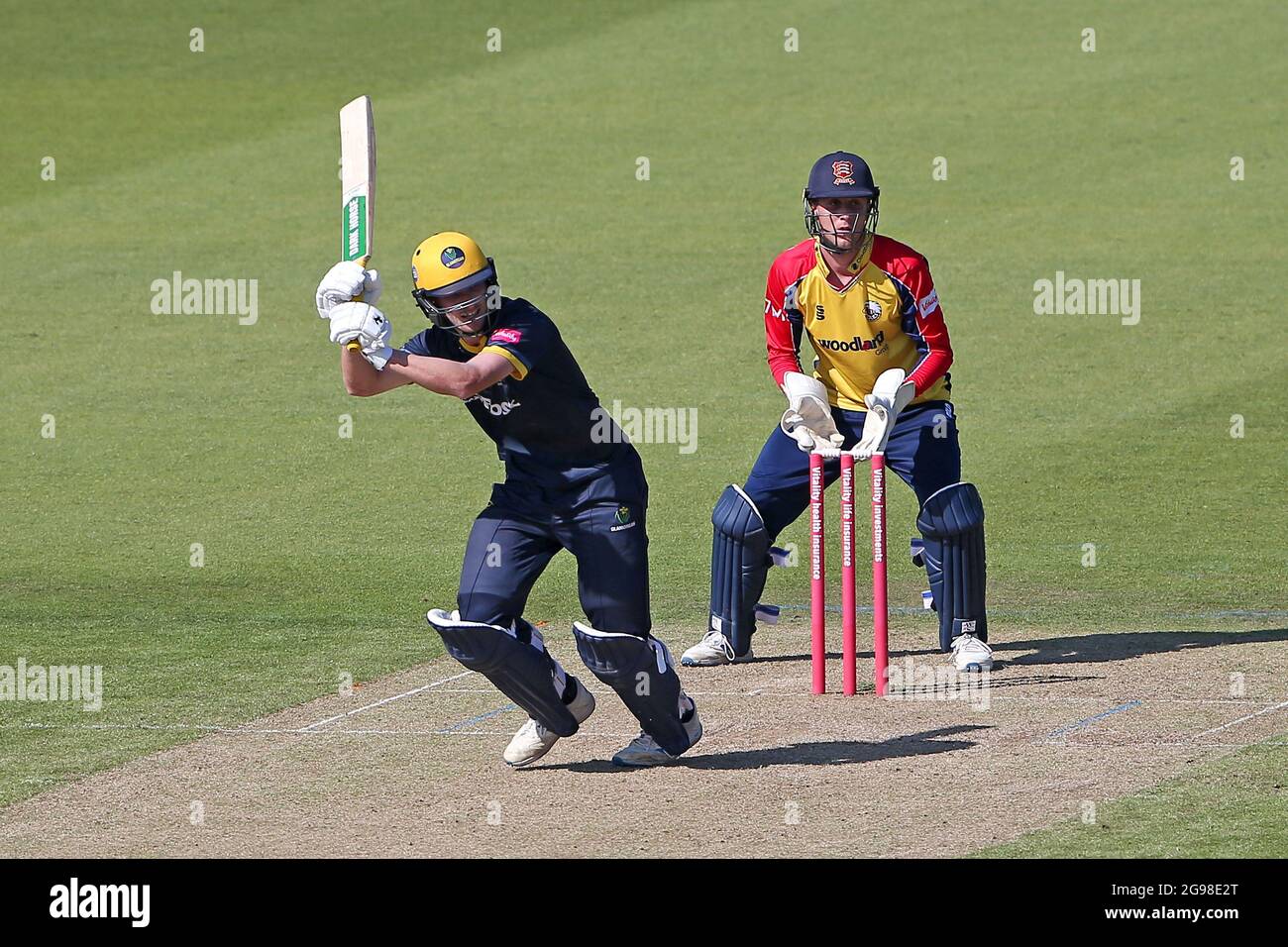 Nick Selman in batting action for Glamorgan during Glamorgan vs Essex ...