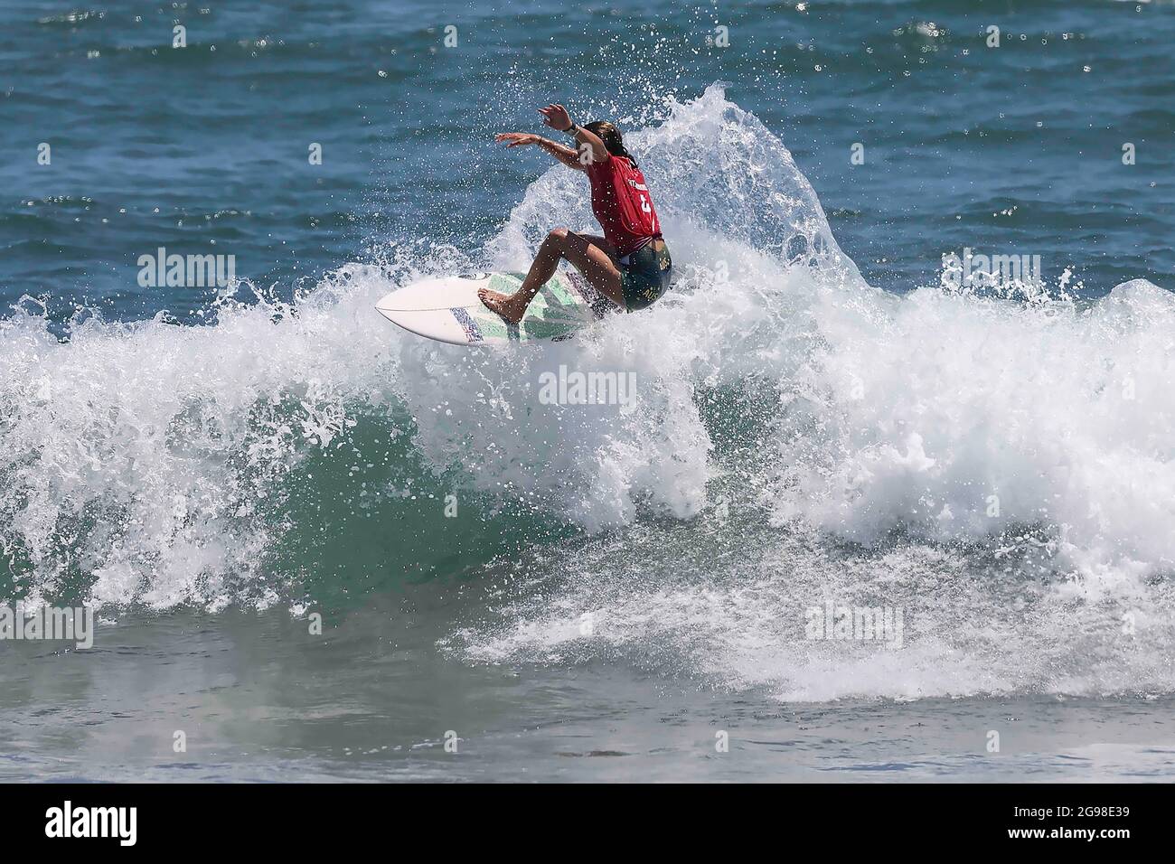 Chiba, Japan. 25th July, 2021. Sally Fitzgibbons (AUS) Surfing : Women ...