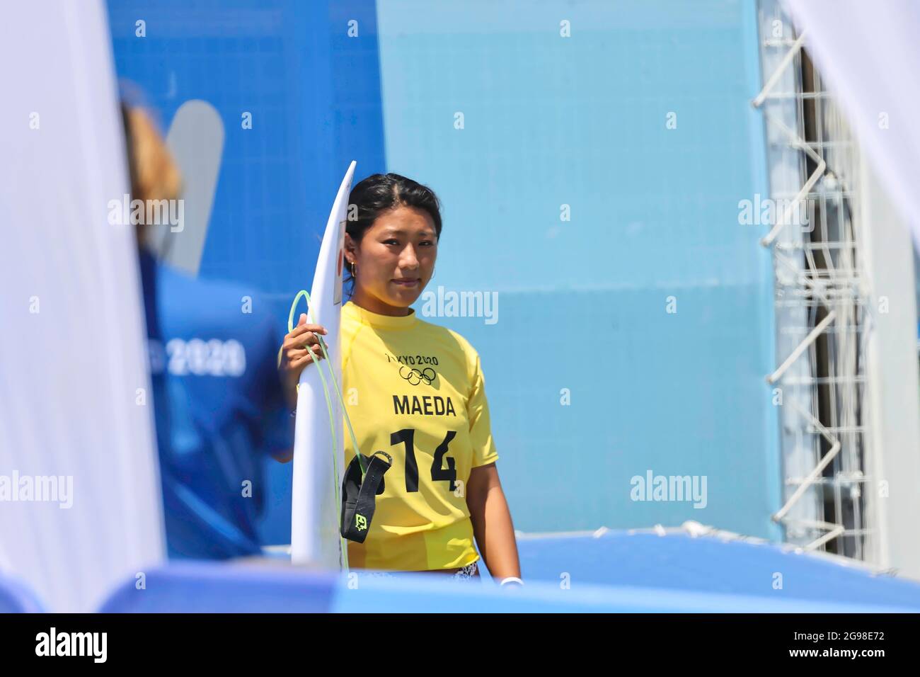 Chiba, Japan. 25th July, 2021. Mahina Maeda (JPN) Surfing : Women's ...