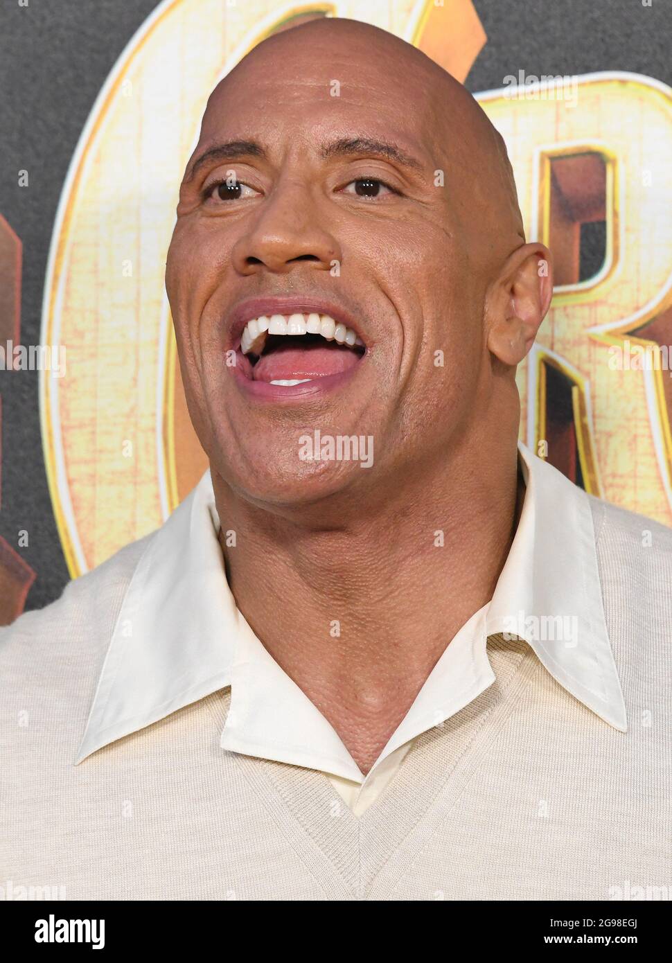 Los Angeles, USA. 24th July, 2021. Dwayne Johnson arrives at Disney's ...