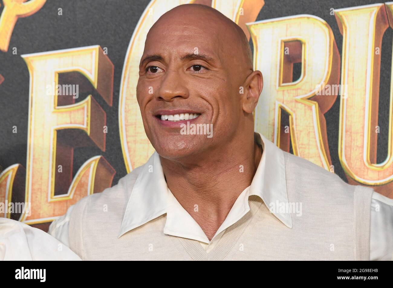 Dwayne Johnson arrives at Disney's JUNGLE CRUISE World Premiere held at ...