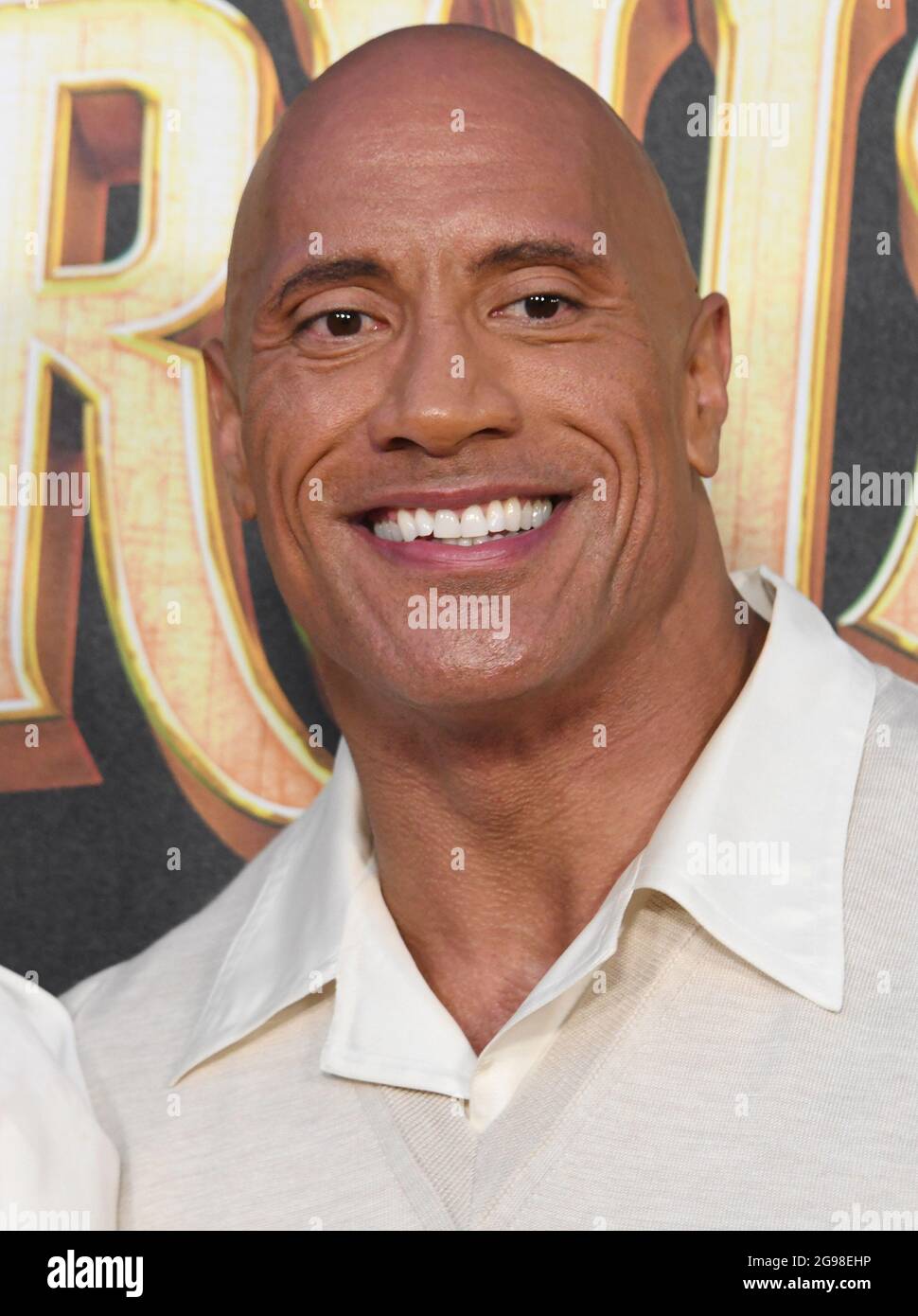 Dwayne Johnson arrives at Disney's JUNGLE CRUISE World Premiere held at ...