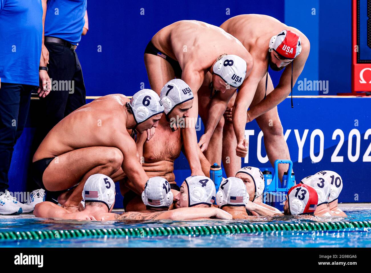 TOKYO, JAPAN - JULY 25: Luca Cupido of United States, Ben Hallock of ...
