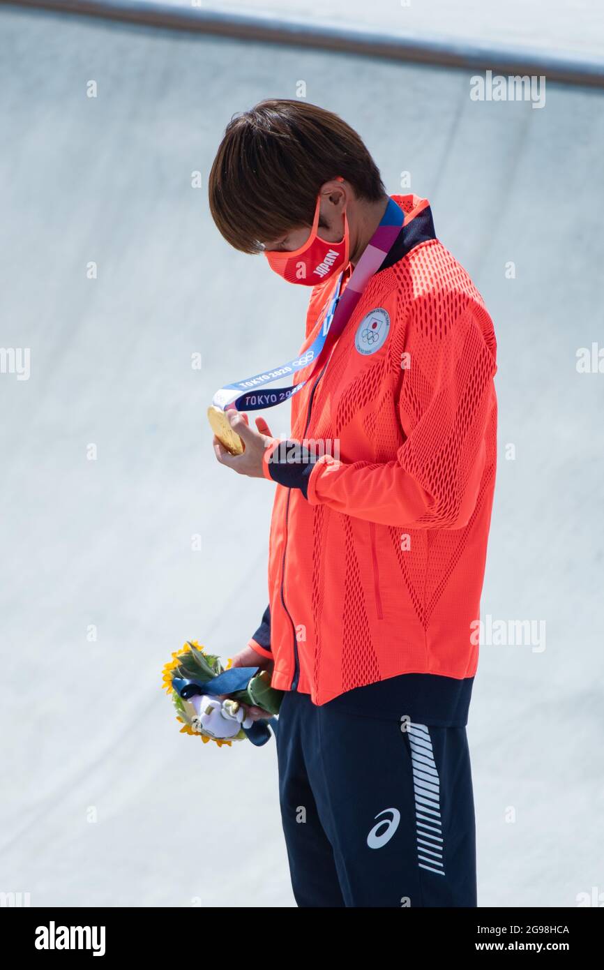 Yuto Horigome (JPN), gold medal Skateboarding, Men's Street awards ...