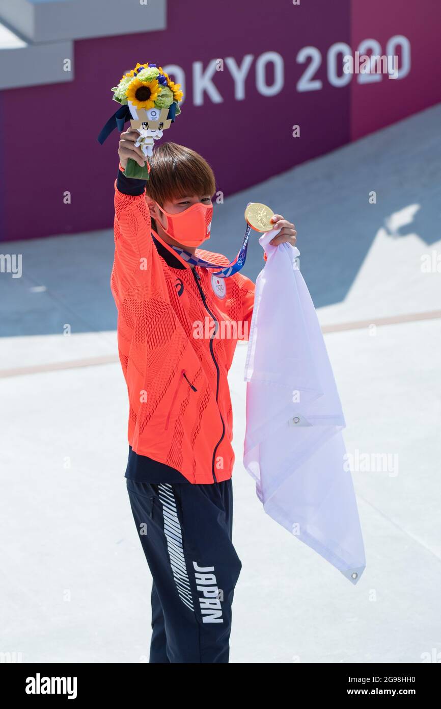 Yuto Horigome (JPN), gold medal Skateboarding, Men's Street awards ...
