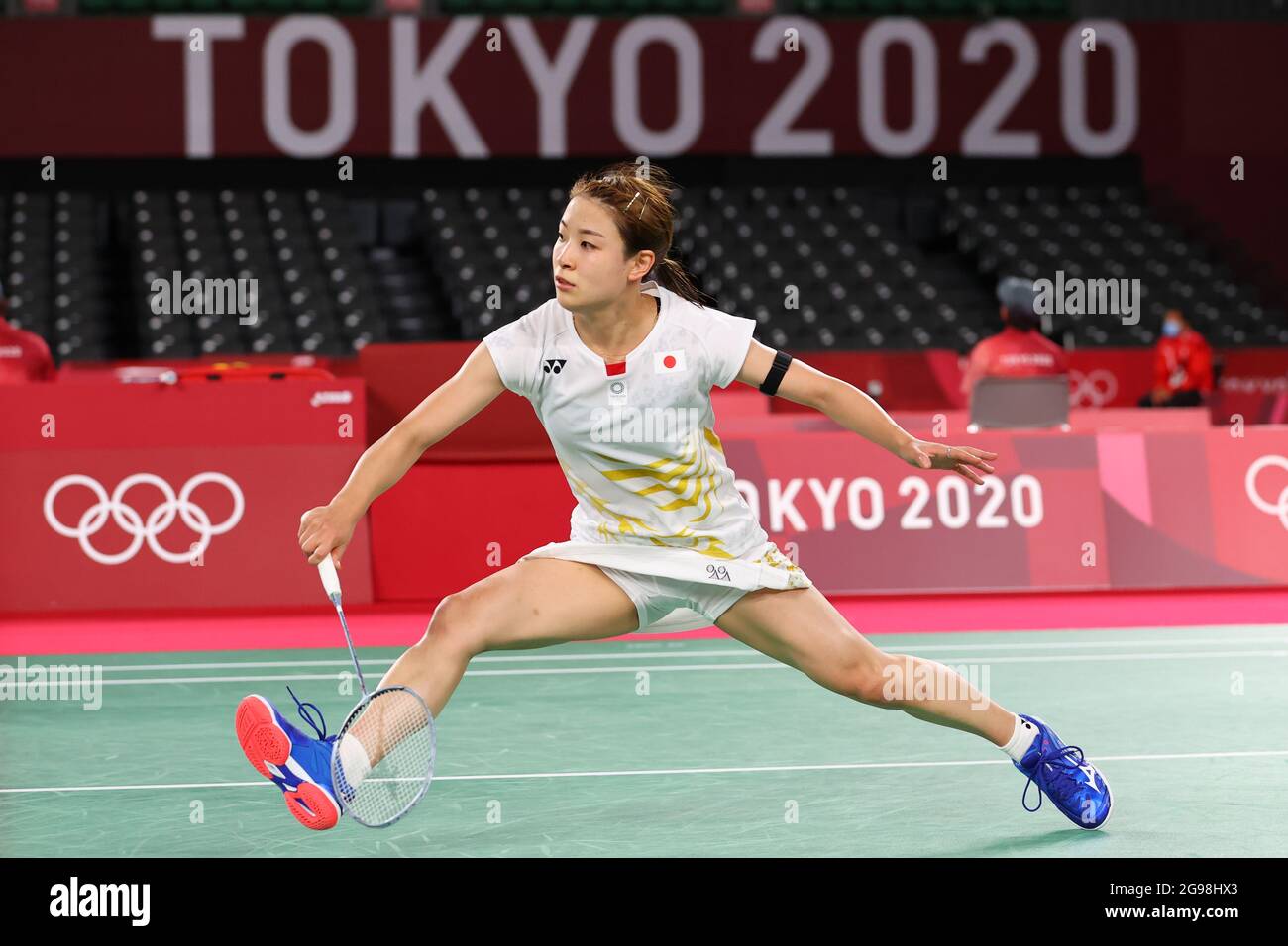 Tokyo, Japan. 25th July, 2021. Nozomi Okuhara (JPN) Badminton : Women's ...