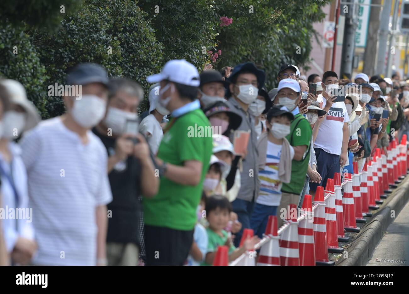 Tokio, Japan. 25th July, 2021. Cycling: Olympics, Tokyo - Oyama (137 ...