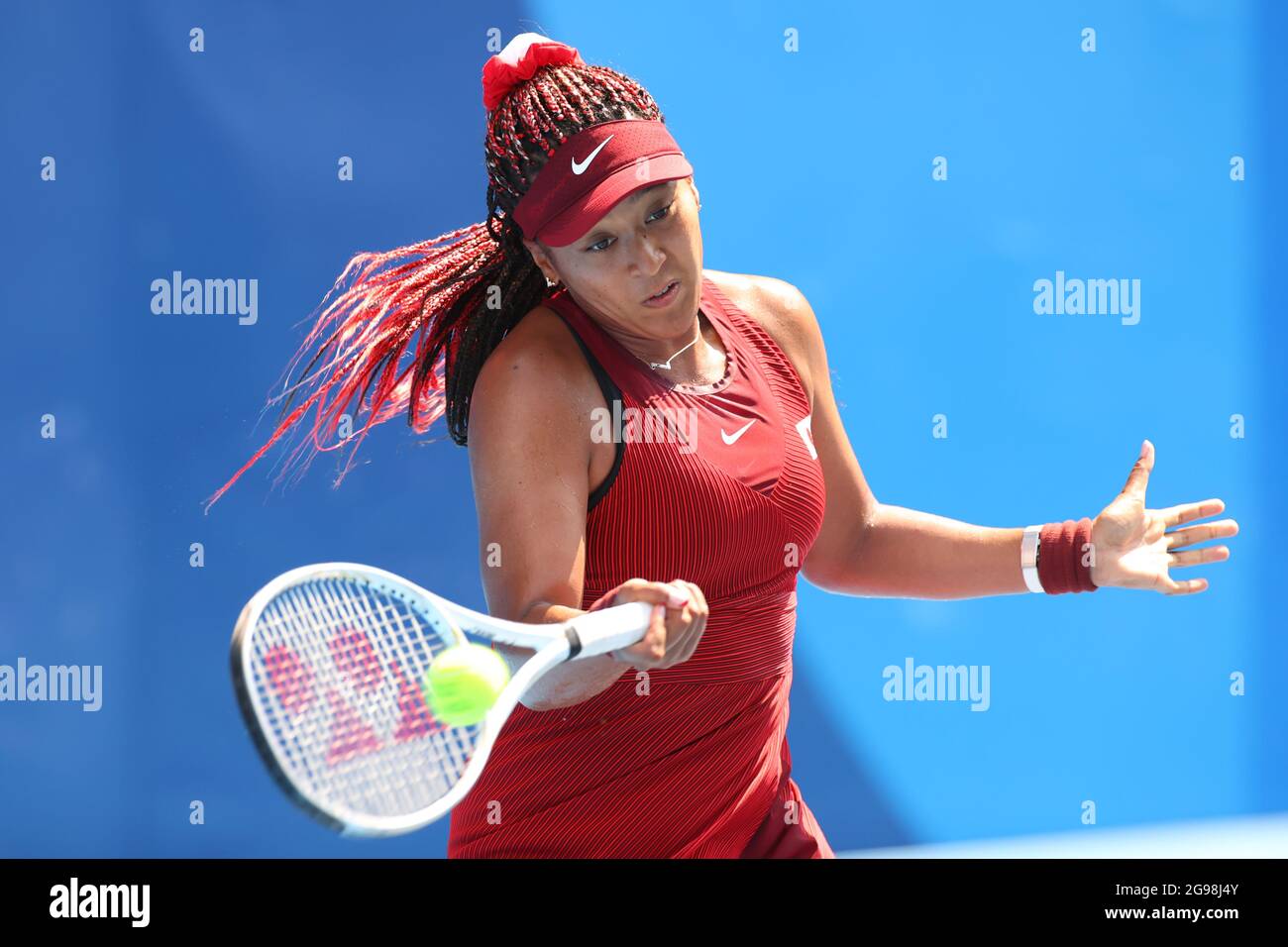 Tokyo, Japan. 25th July, 2021. Naomi Osaka (JPN) Tennis : Women's ...