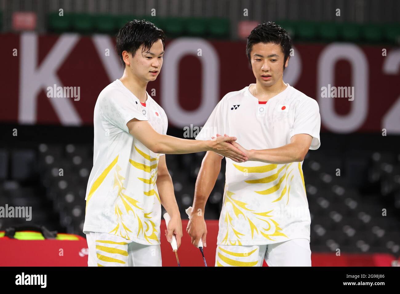 Tokyo, Japan. 25th July, 2021. Hiroyuki Endo & Yuta Watanabe (JPN ...