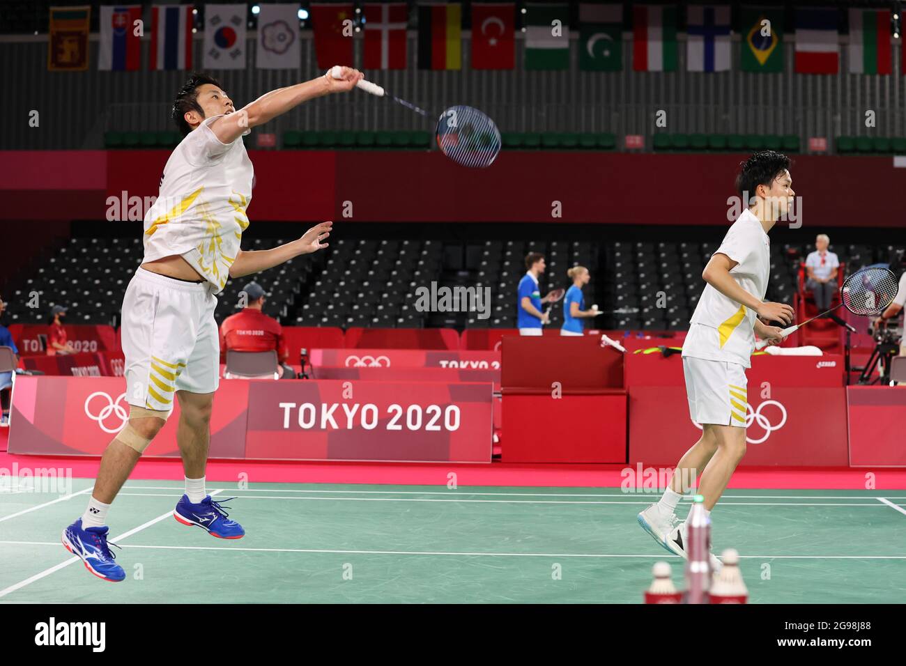 Tokyo, Japan. 25th July, 2021. Hiroyuki Endo & Yuta Watanabe (JPN ...