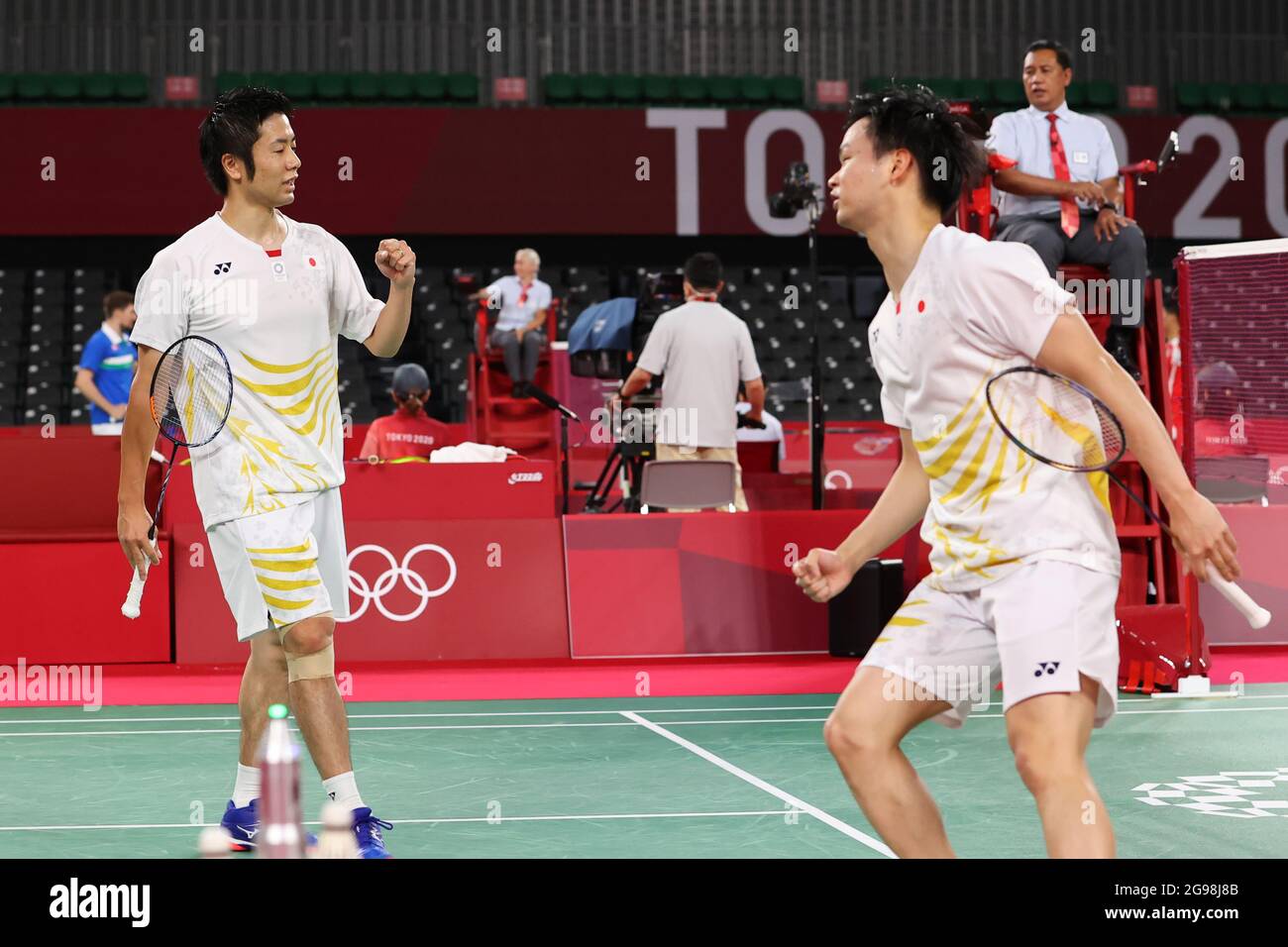 Tokyo, Japan. 25th July, 2021. Hiroyuki Endo & Yuta Watanabe (JPN ...