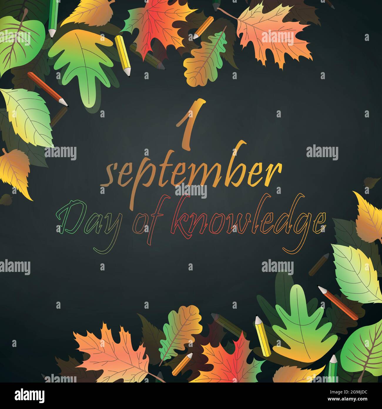 Academic holiday September 1, the beginning of the school year - Vector ...