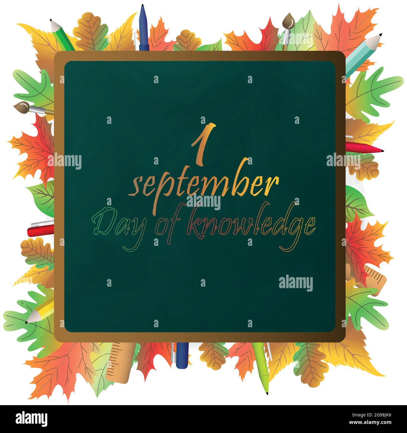 Academic holiday September 1, the beginning of the school year - Vector ...