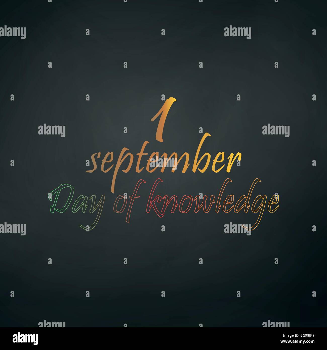 Academic holiday September 1, the beginning of the school year - Vector ...