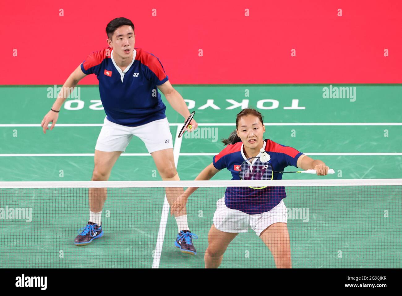 Tokyo, Japan. 25th July, 2021. Tang Chun Man & Tse Ying Suet (HKG ...