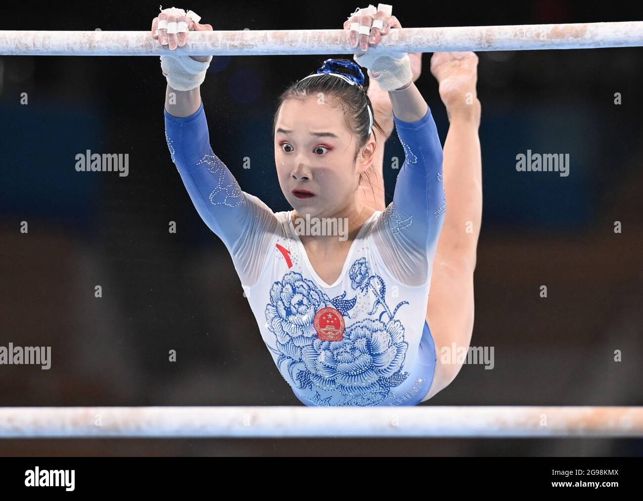 Tokyo, Japan. 25th July, 2021. Fan Yilin of China performs on the ...