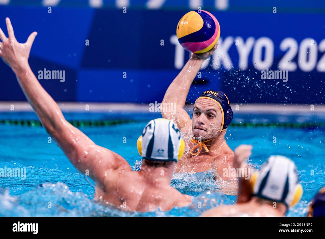 TOKYO, JAPAN - JULY 25: Nathan Power of Australia, Dusan Banicevic ...