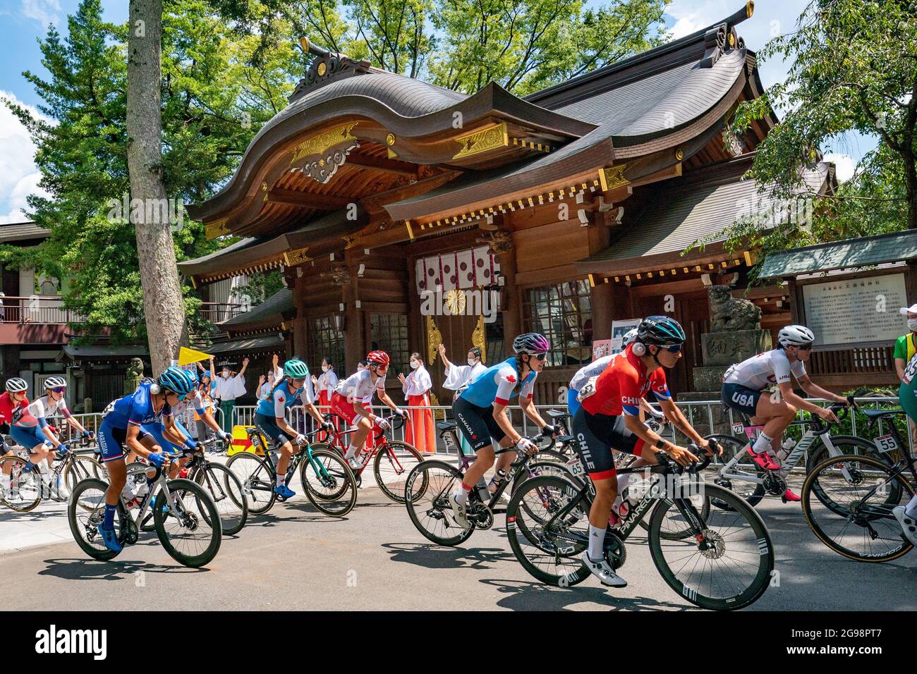 Tokyo, Japan. 25th July, 2021./during Cycling Road women at the Olympic ...