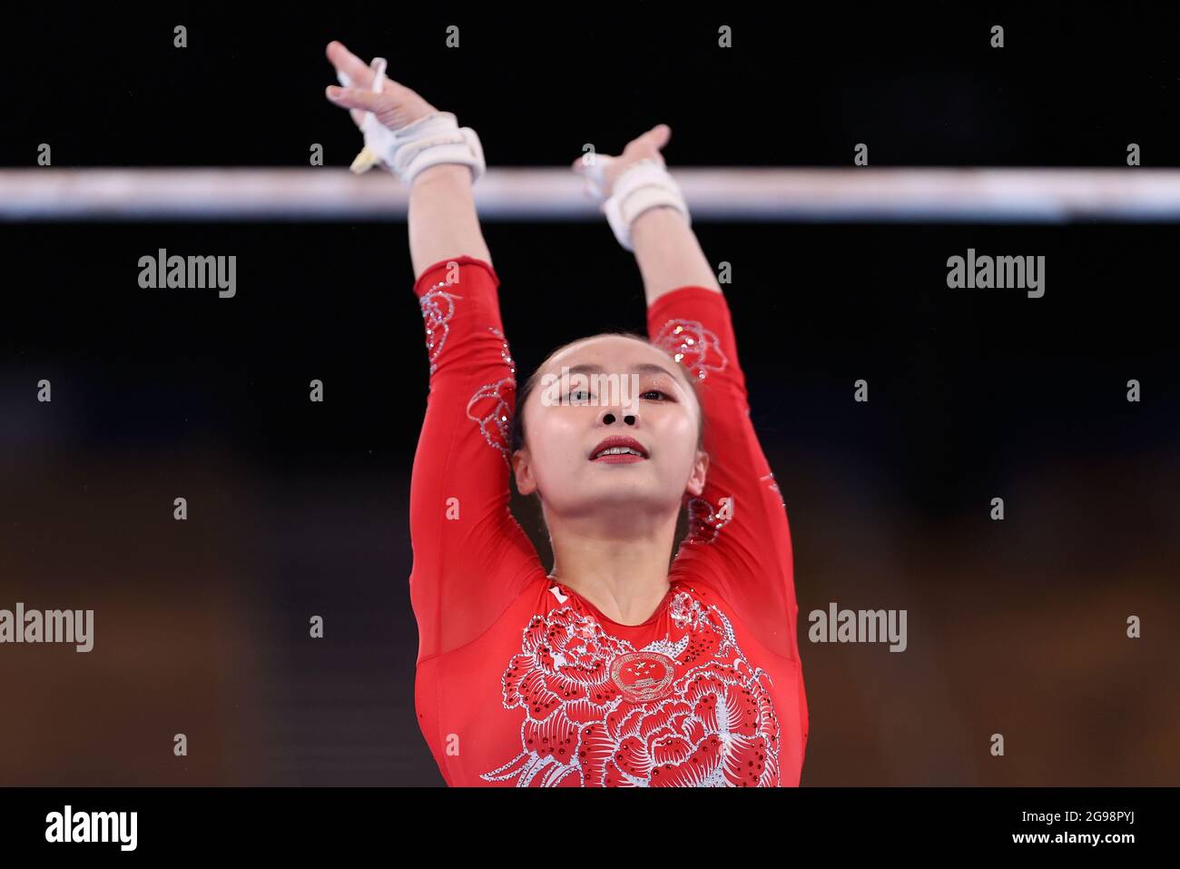 Tokyo, Japan. 25th July, 2021. Lu Yufei of China performs during the ...