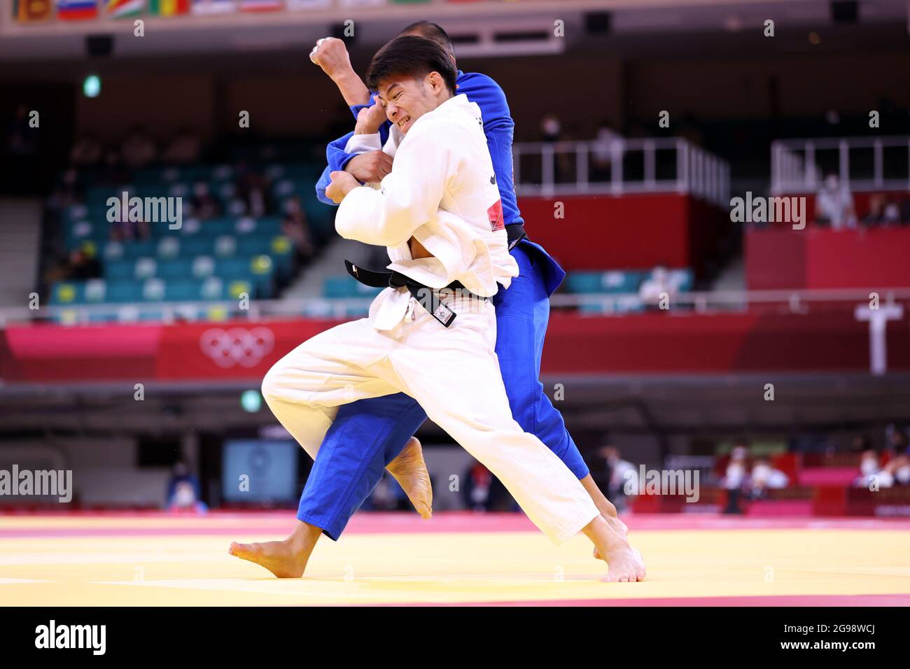 Tokyo, Japan. 25th July, 2021. Hifumi Abe (JPN) Judo : Men's -66kg ...
