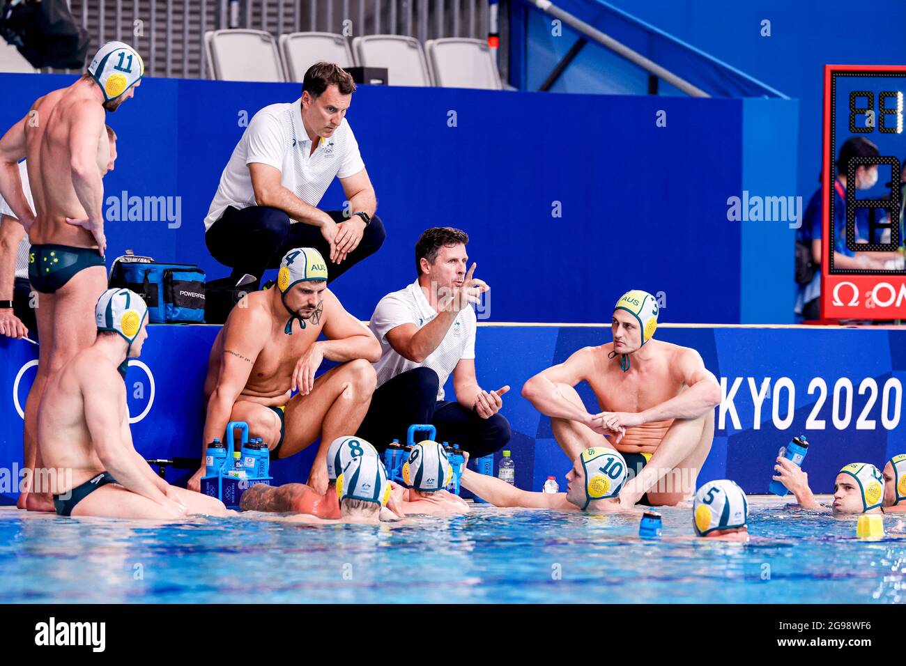 TOKYO, JAPAN - JULY 25: Aidan Roach of Australia, Goran Tomasevic of ...