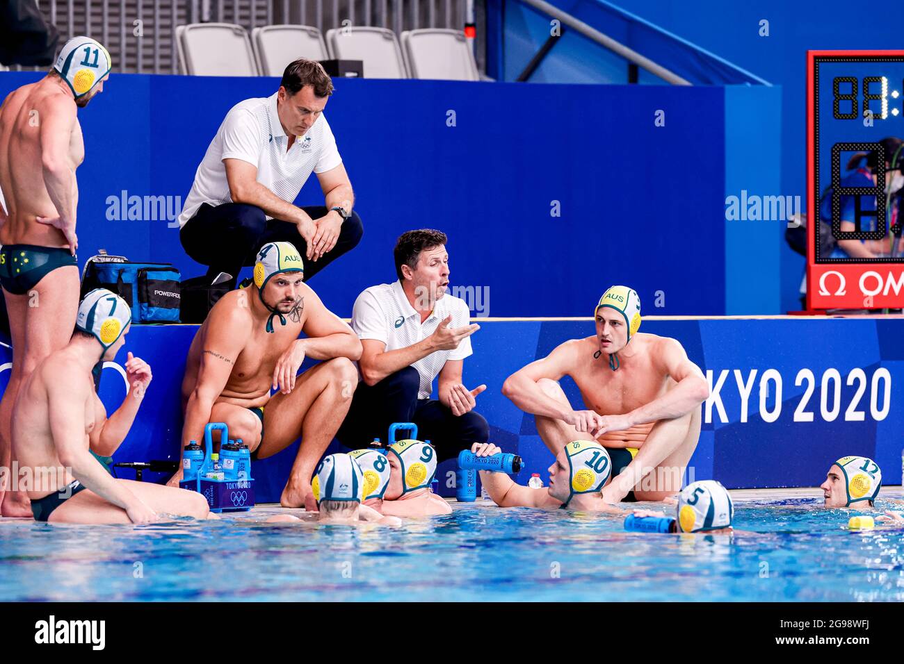 TOKYO, JAPAN - JULY 25: Aidan Roach of Australia, Goran Tomasevic of ...