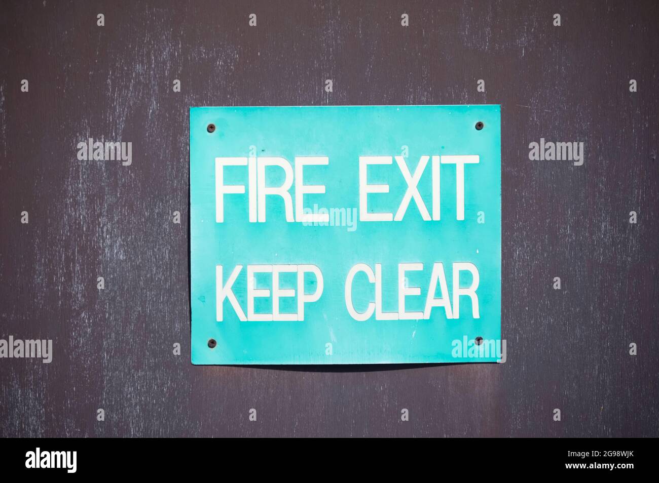 Emergency exit sign construction sign hi-res stock photography and ...