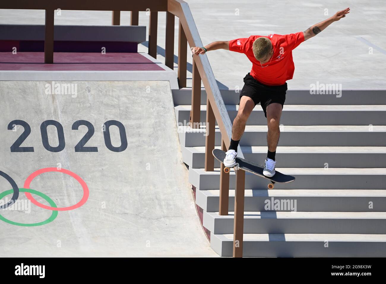 Tokio, Japan. 25th July, 2021. Skateboard: Olympics, Preliminary ...