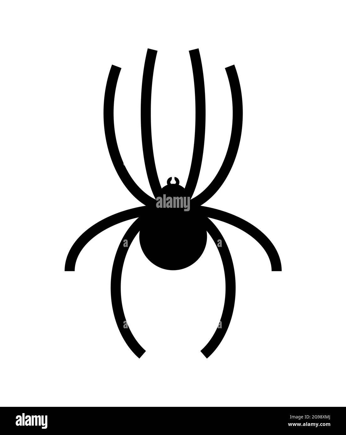 Spider sign icon isolated. Arthropod animal vector illustration Stock ...
