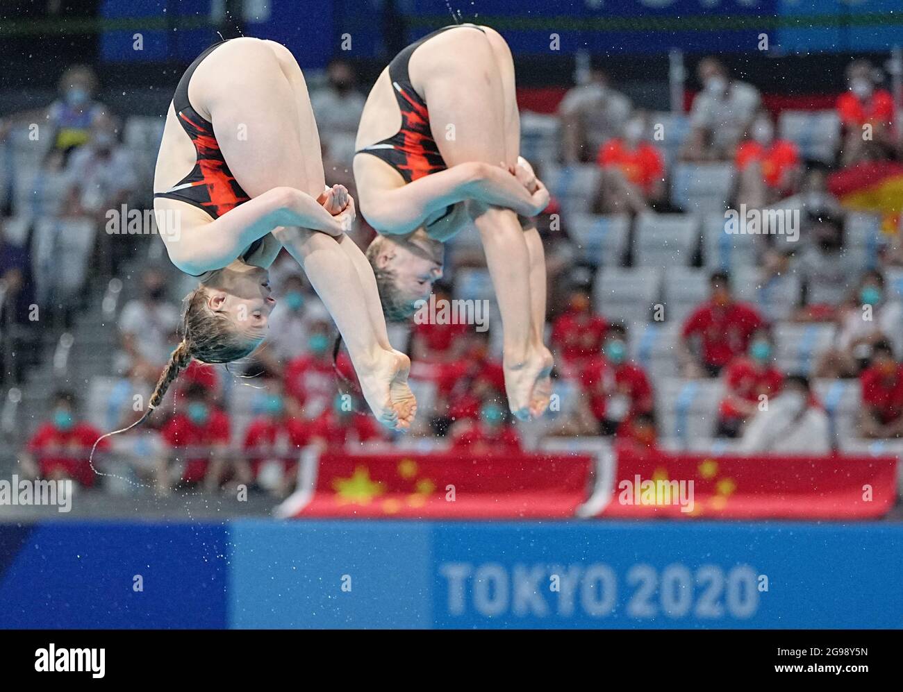 Tokio, Japan. 25th July, 2021. Swimming: Olympics, water diving ...