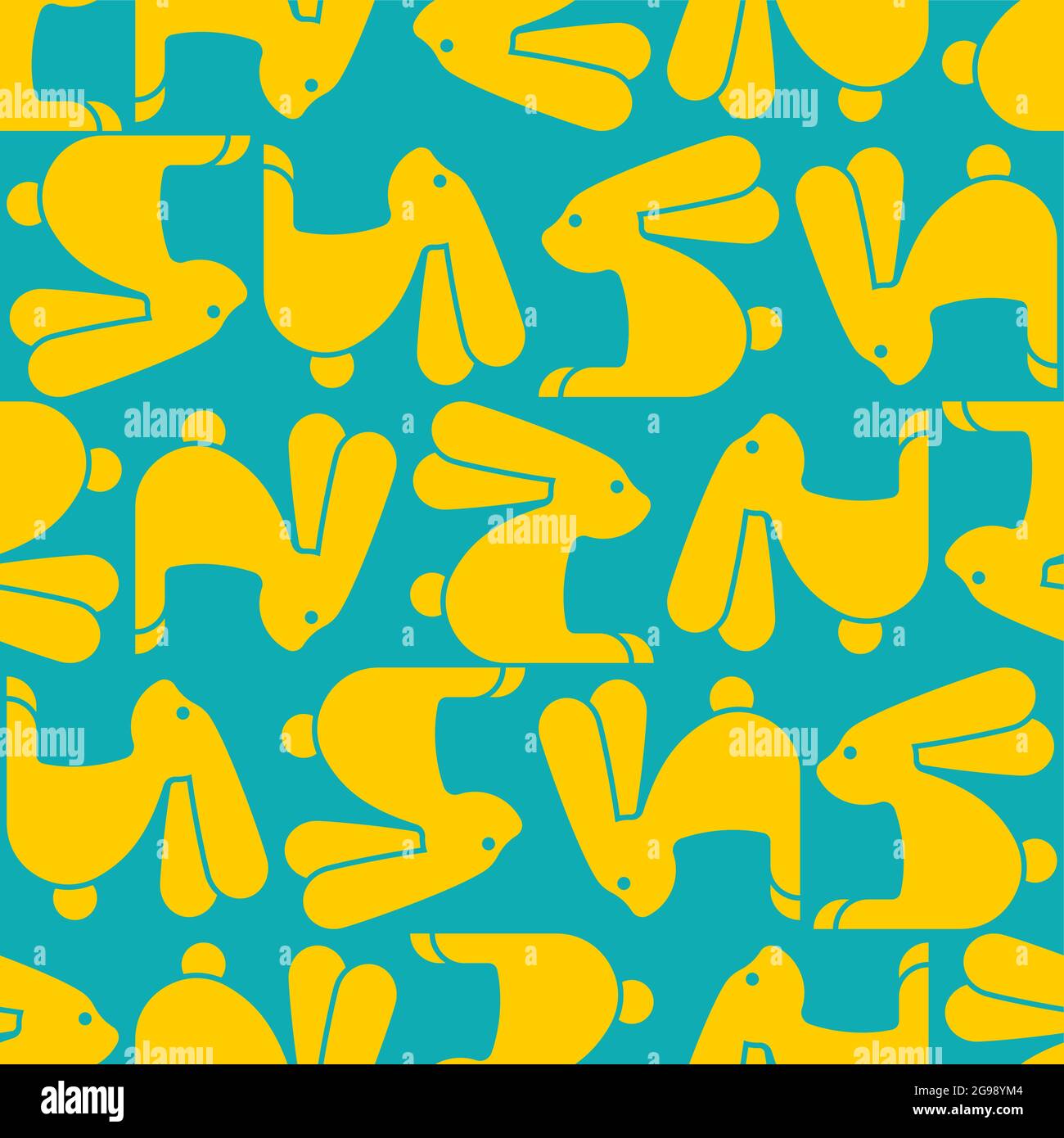 Hare pattern seamless. rabbit background. bunny texture vector Stock ...