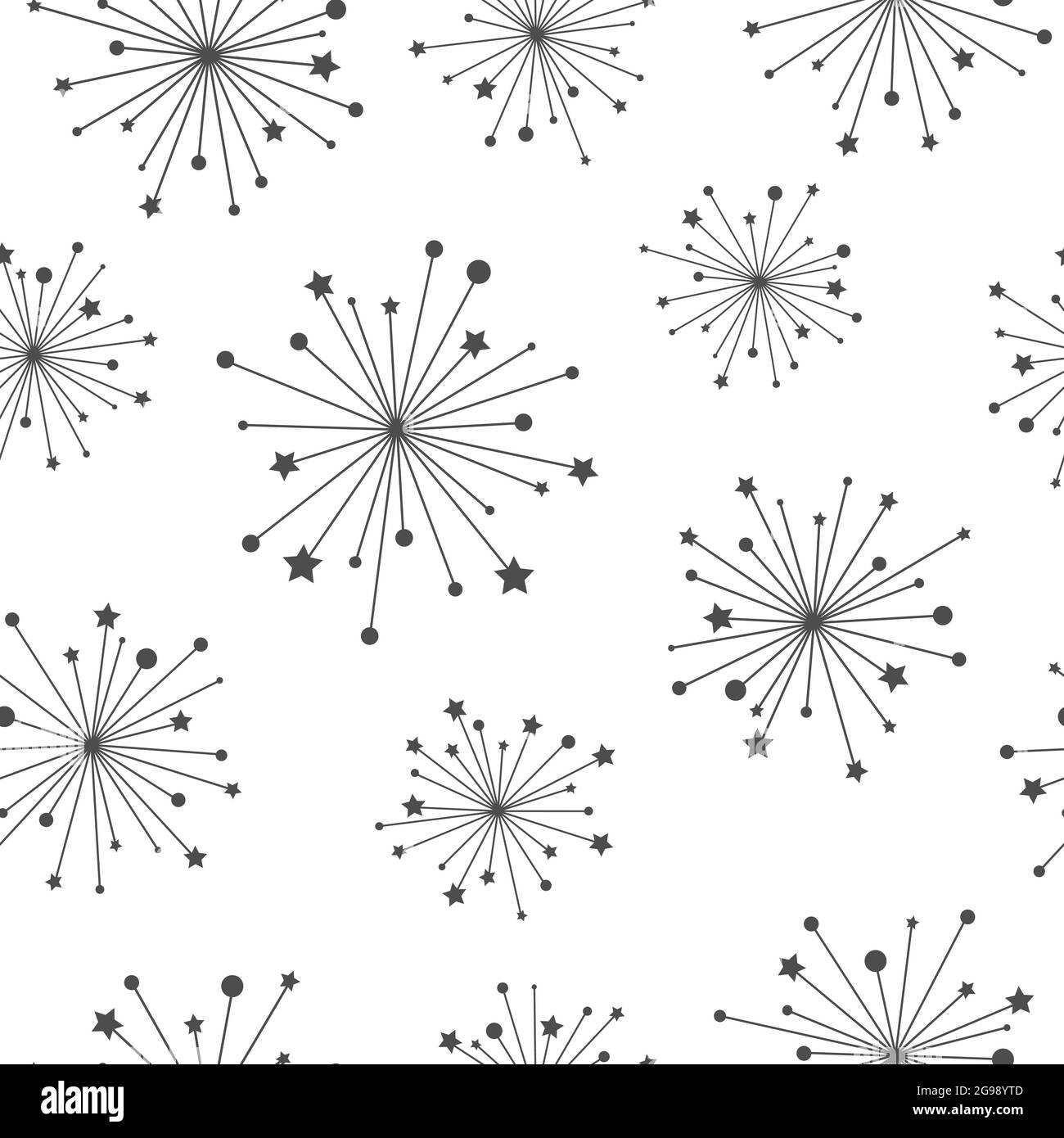 Seamless pattern texture with grey abstract star constellations. White ...