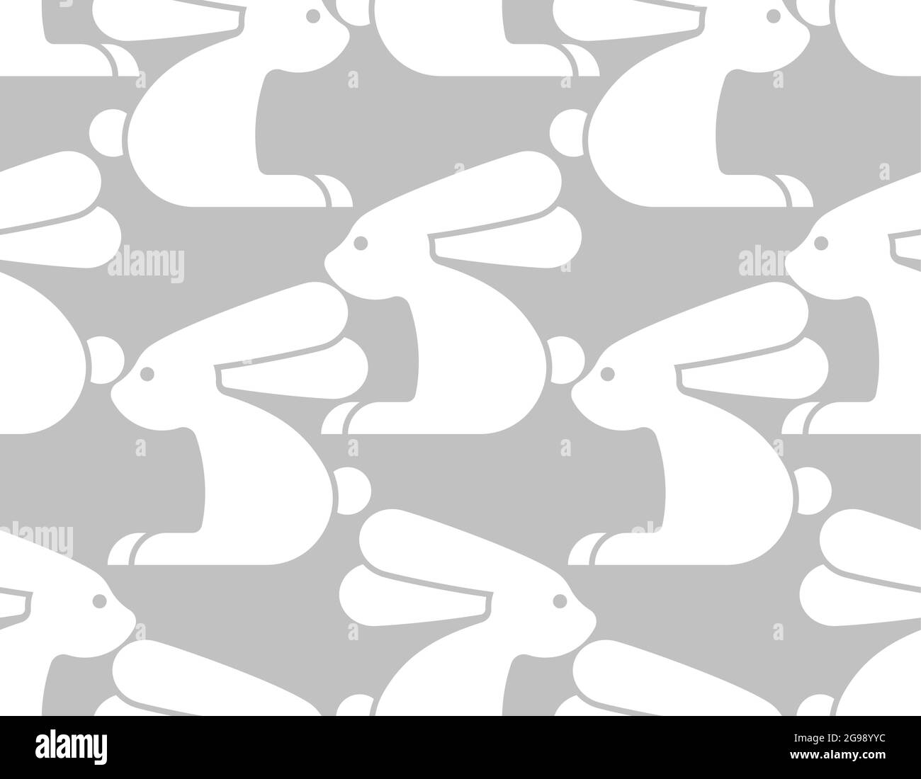 Hare pattern seamless. rabbit background. bunny texture vector Stock ...