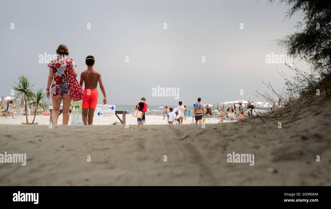 Rimini italy beach 2021 hi-res stock photography and images - Alamy