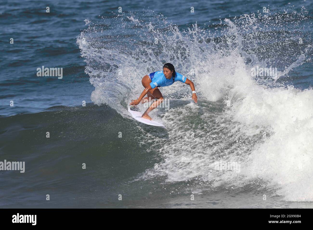 Chiba, Japan. 25th July, 2021. Mahina Maeda(JPN) Surfing : Women's ...