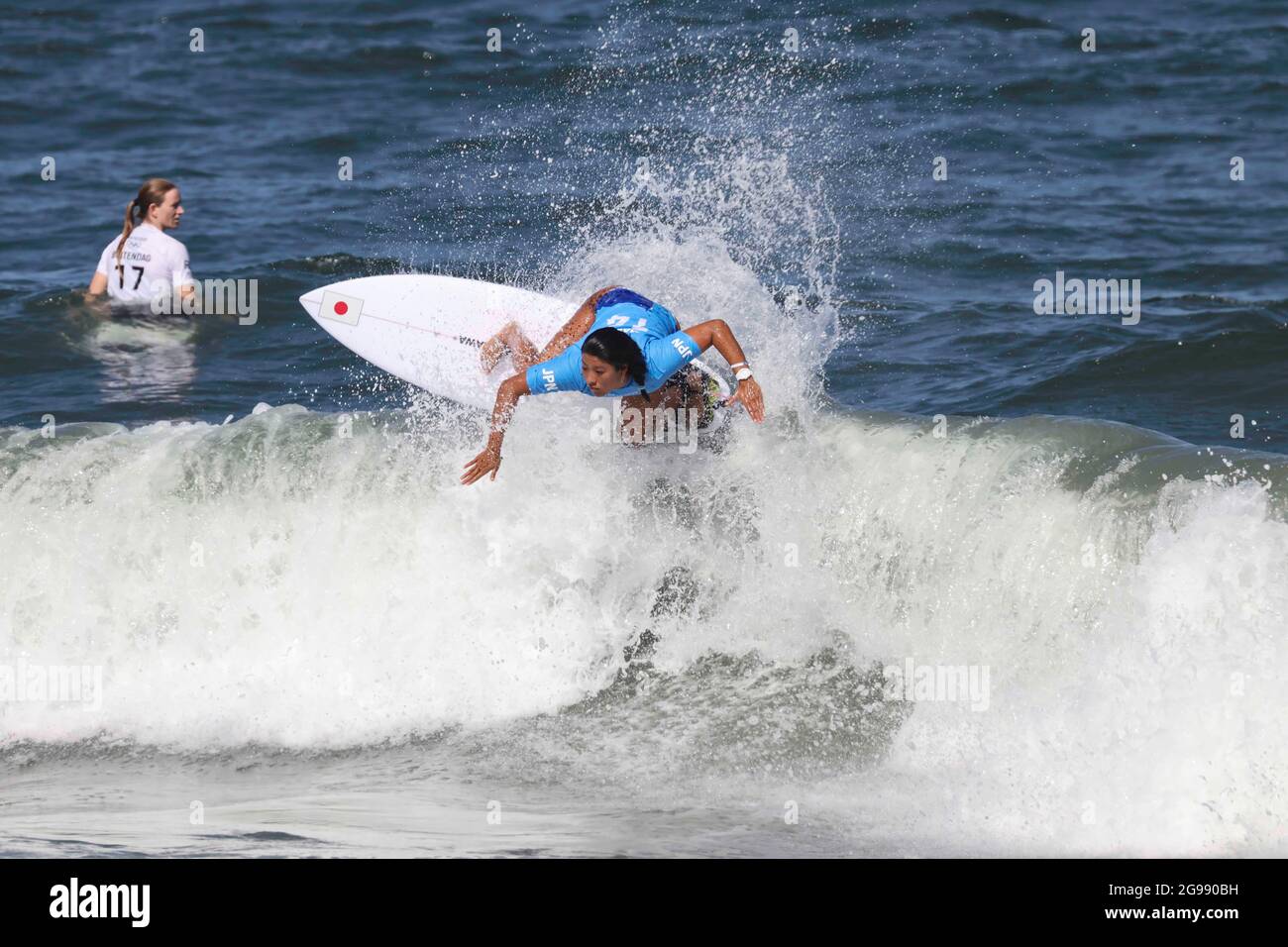 Chiba, Japan. 25th July, 2021. Mahina Maeda(JPN) Surfing : Women's ...