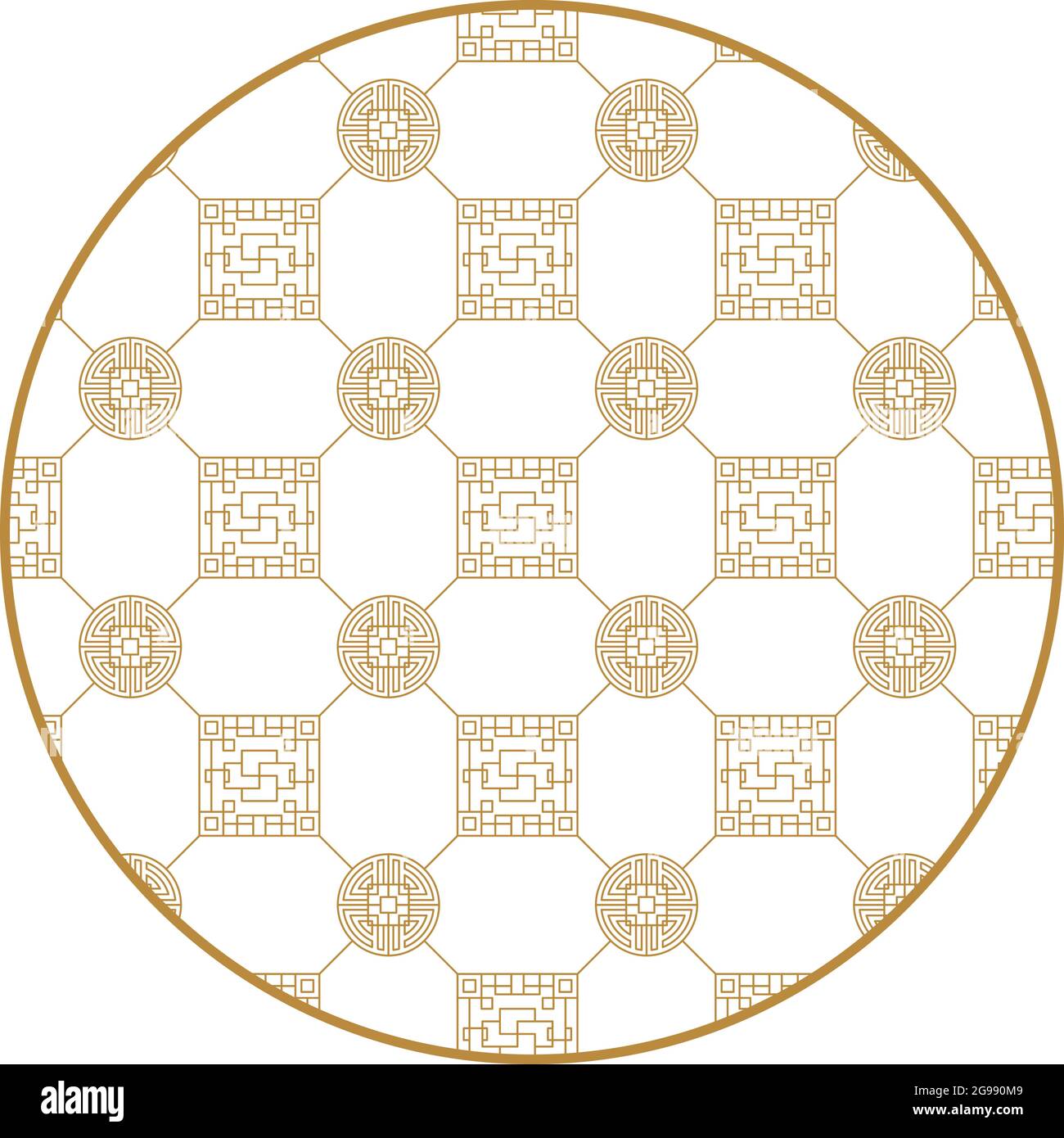 Chinese decoration elements. Frame, border or tiles with patterns Stock ...