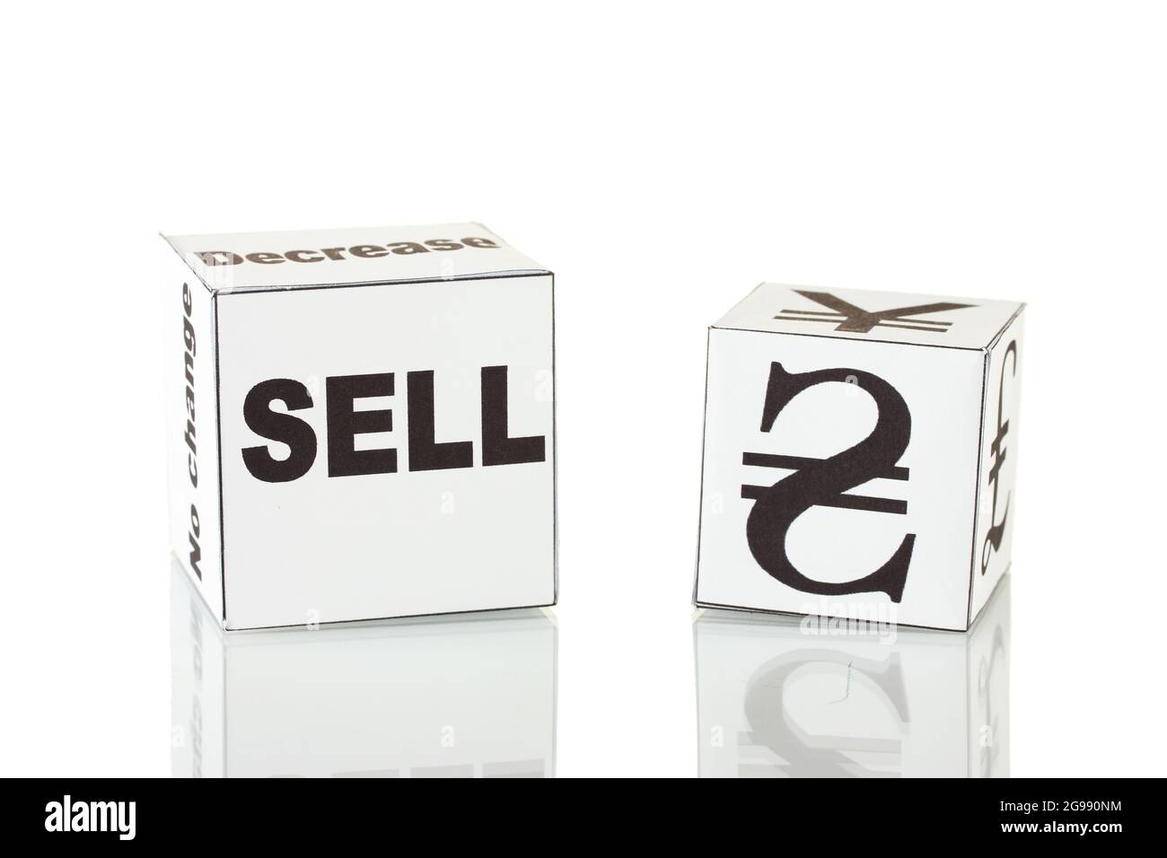 forex. currency in the white dices on white background Stock Photo - Alamy
