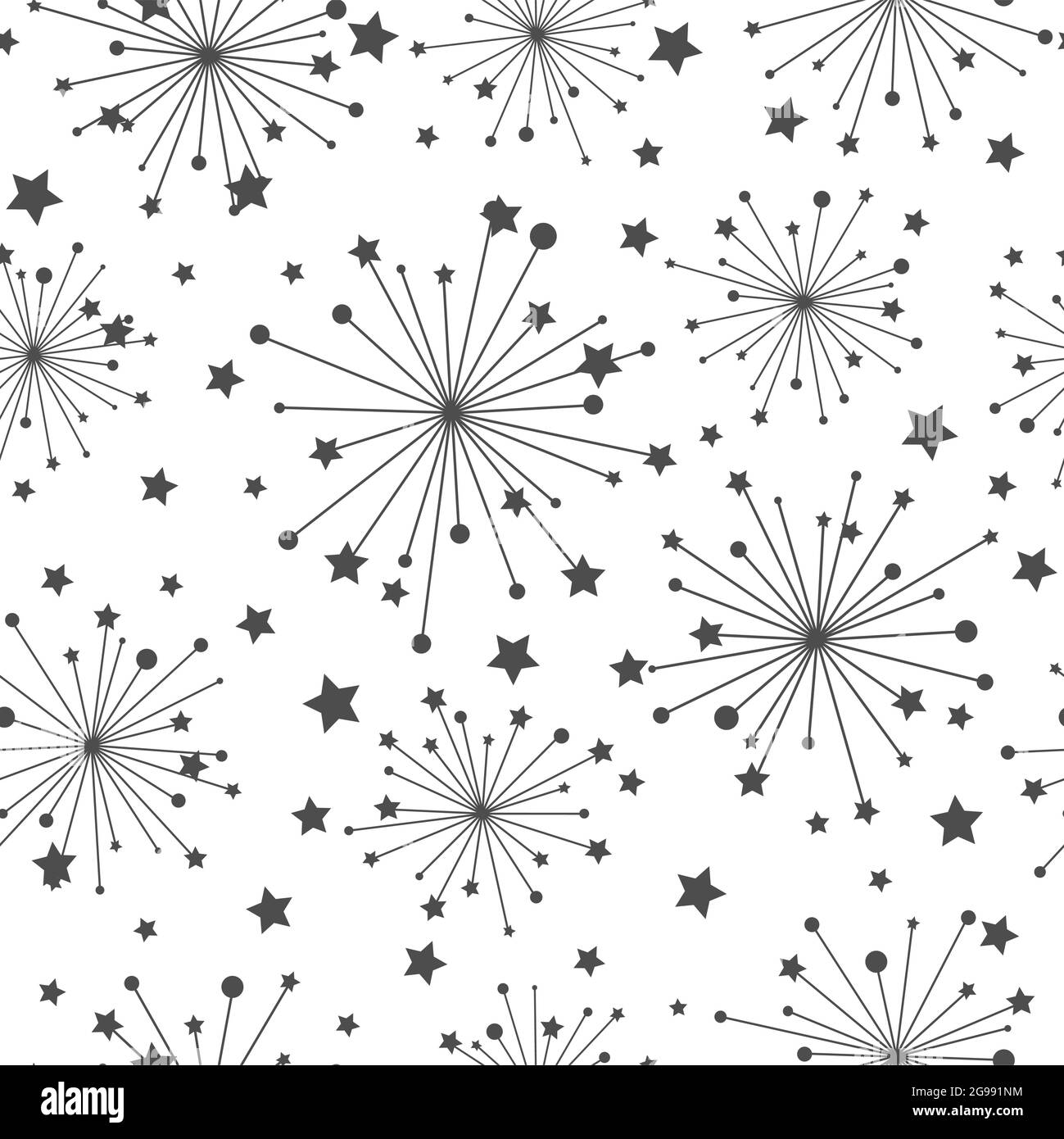 Seamless pattern texture with grey abstract star constellations. White ...