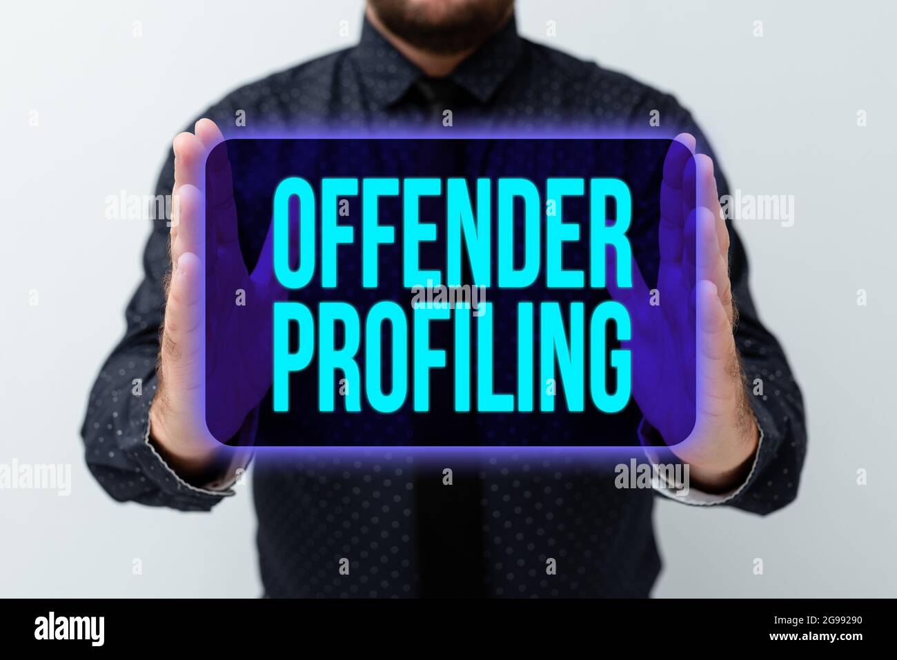 Handwriting text Offender Profiling. Business concept Develop profiles ...