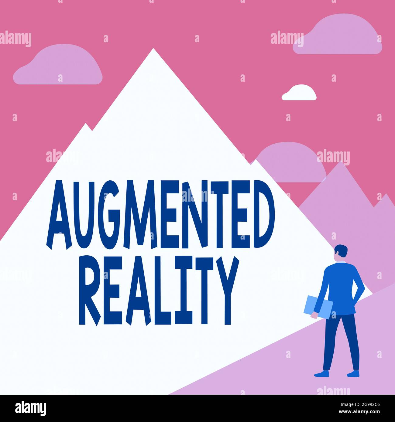 Handwriting text Augmented Reality. Business overview interactive ... Handwriting text Augmented Reality. Business overview interactive ...
